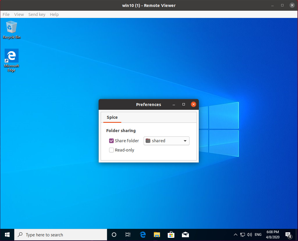 How to Enable clipboard and folder sharing in Qemu/KVM on Windows Guest - Firdaus Ahmad