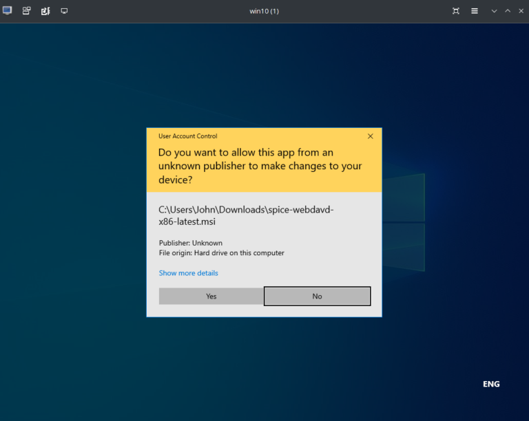 How to Enable clipboard and folder sharing in Qemu/KVM on Windows Guest - Firdaus Ahmad
